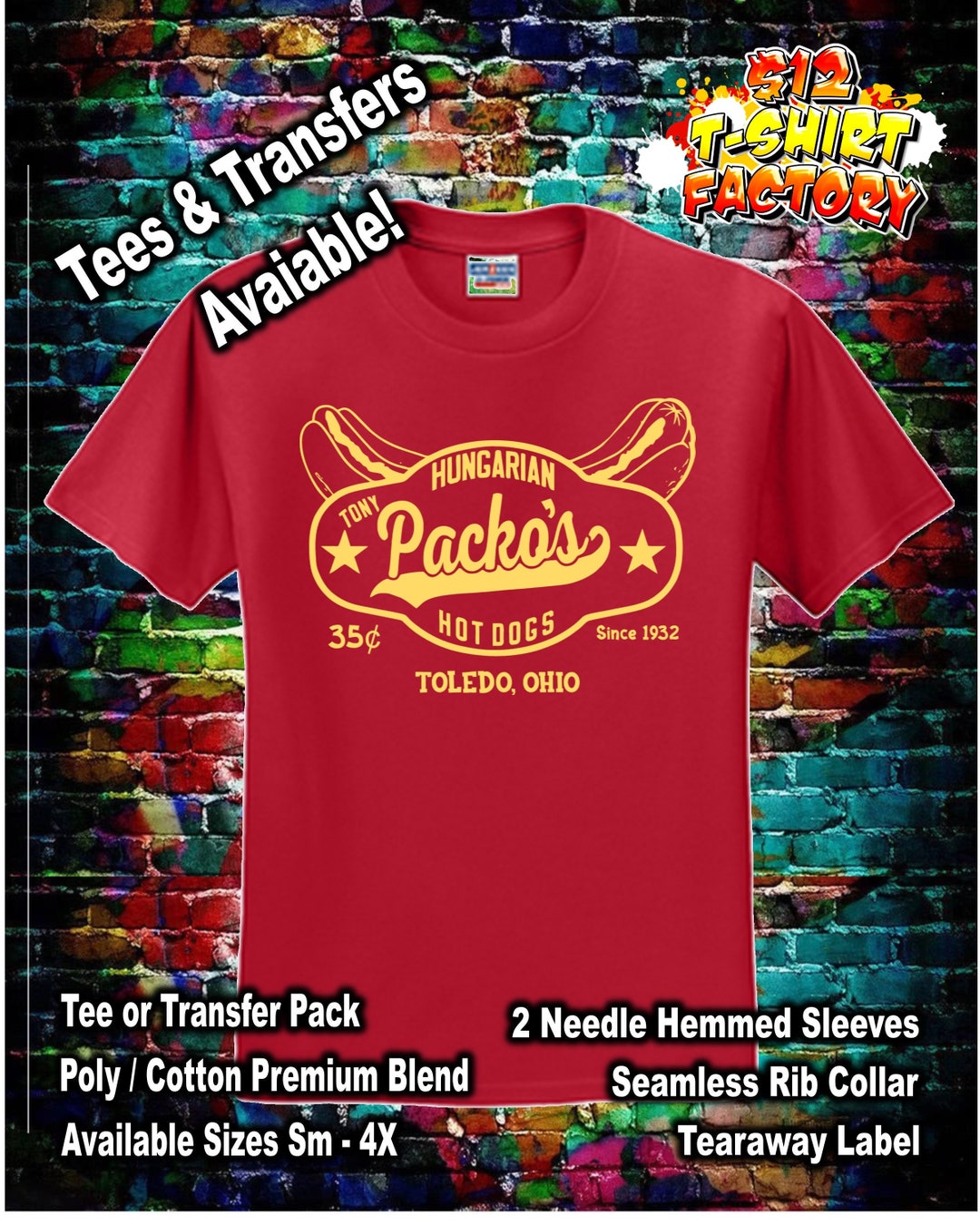 Packo's Hot Dogs, MASH 4077 Tee or Transfer Pack - Etsy