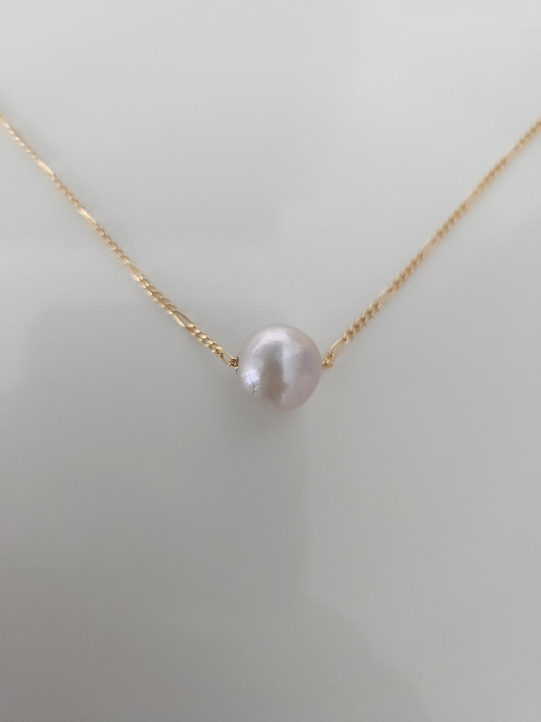 14k Gold-filled Floating Edison Pearl Necklace - Etsy