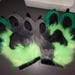 Green Calico Fursuit Paws and Tail. - Etsy