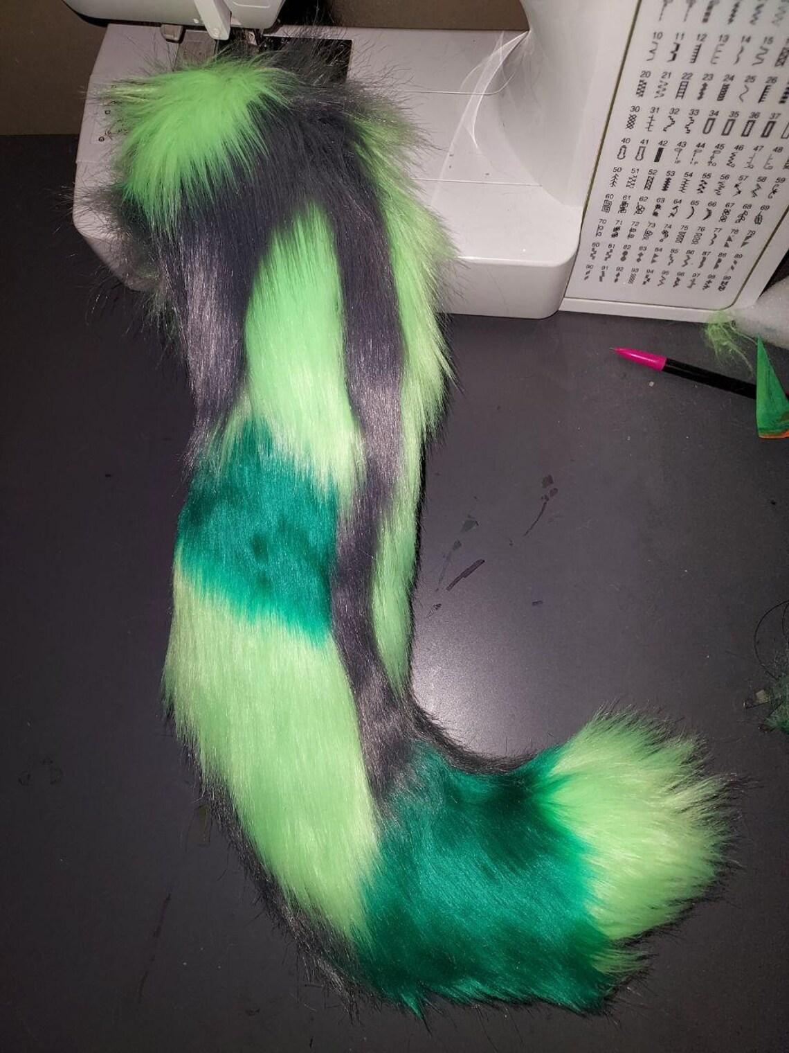 Green Calico Fursuit Paws and Tail. - Etsy