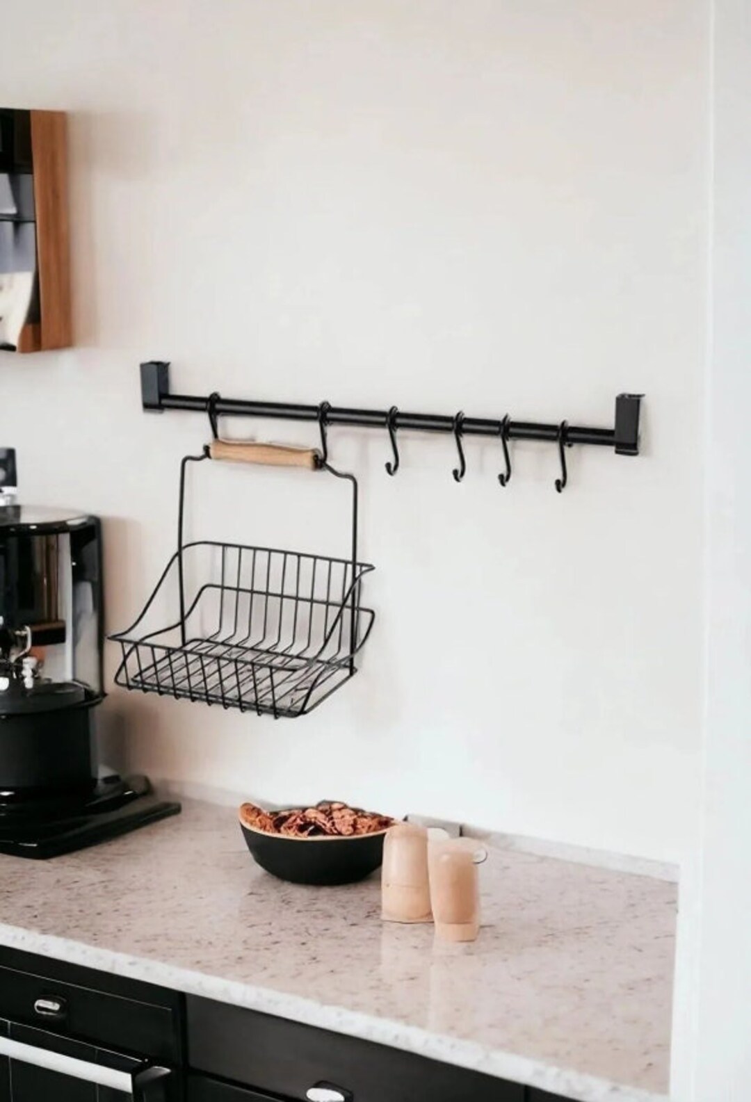 Coffee Mug Tea Cup Hook Rack Metal Bar Organizer - Etsy