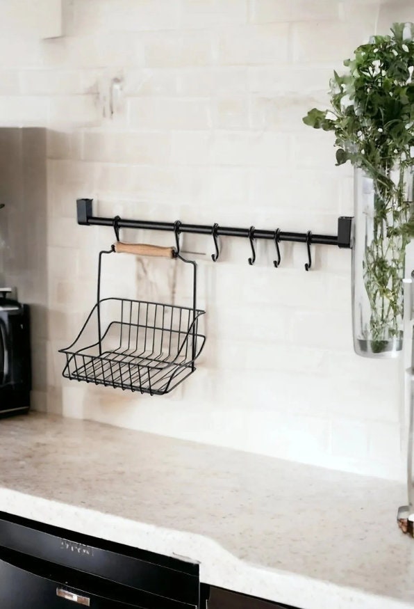 Coffee Mug Tea Cup Hook Rack Metal Bar Organizer - Etsy