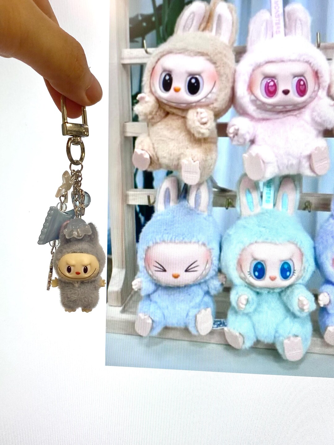 Fuzzy Labubu Bag and Phone Charms | Mini Furry Monster Critter Bag and ...