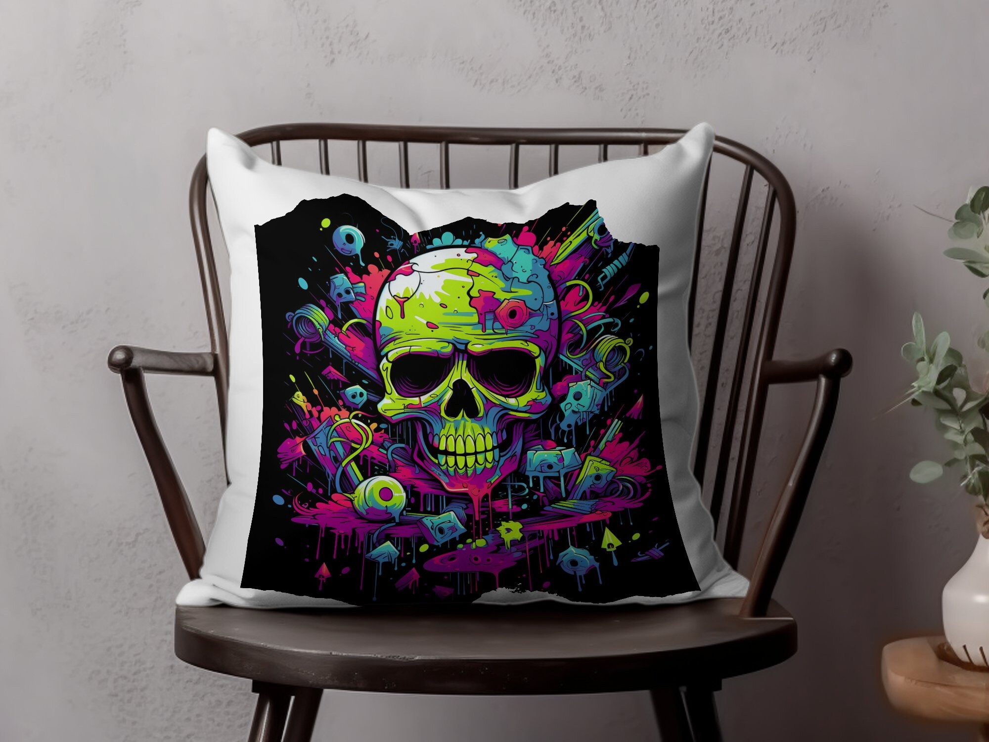 Cute Scary Skull Face Png Clipart Halloween Skull Png - Etsy