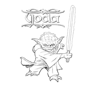 coloring pages star wars yoda backpack