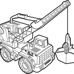 Tonka Toys - Coloring Pages - Kids Educational - Kids Crafts - Etsy