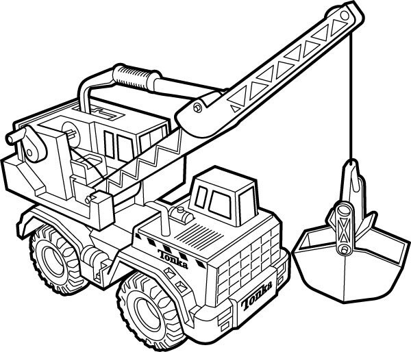 Tonka Toys - Coloring Pages - Kids Educational - Kids Crafts - Etsy