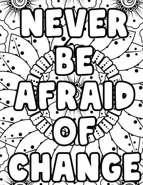 80 Motivational Quote Coloring Pages for Adults & Kids (PDF Download ...