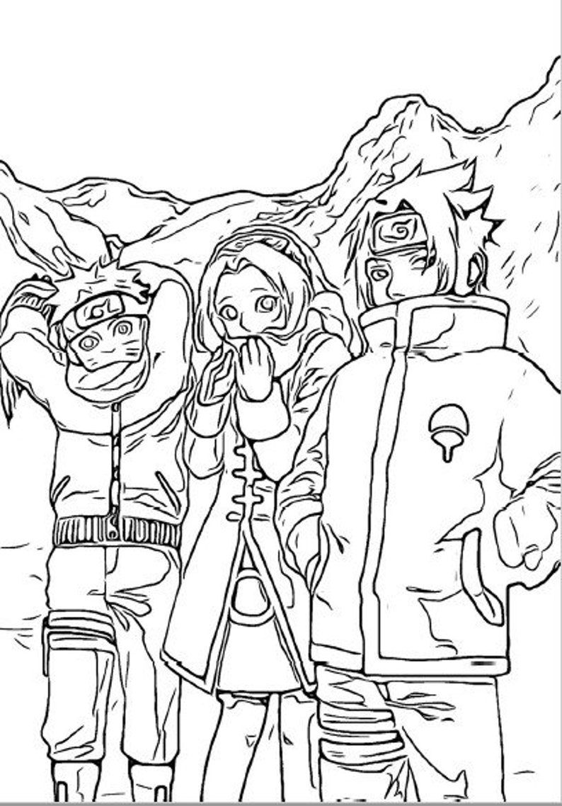 Libro para colorear anime en PDF de 30 páginas - Etsy México