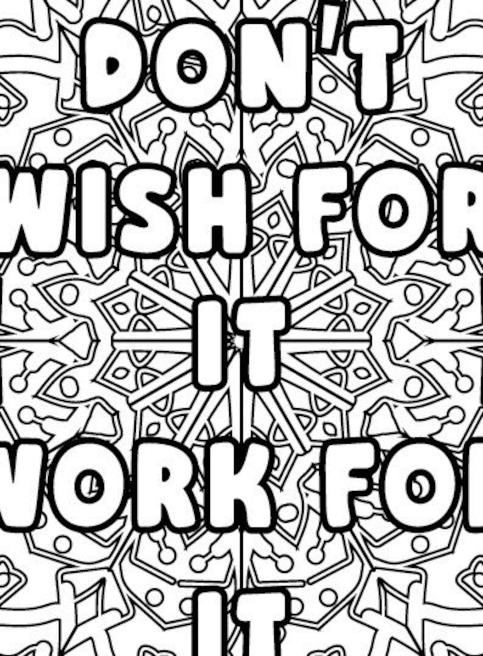 80 Motivational Quote Coloring Pages for Adults & Kids (PDF Download ...