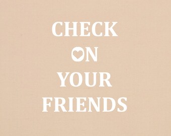 Check on Your Friends Car Decal - Etsy