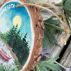 Hand Painted, Minnesota, Craft ,wood Ornament, Amazing Gift, Free ...
