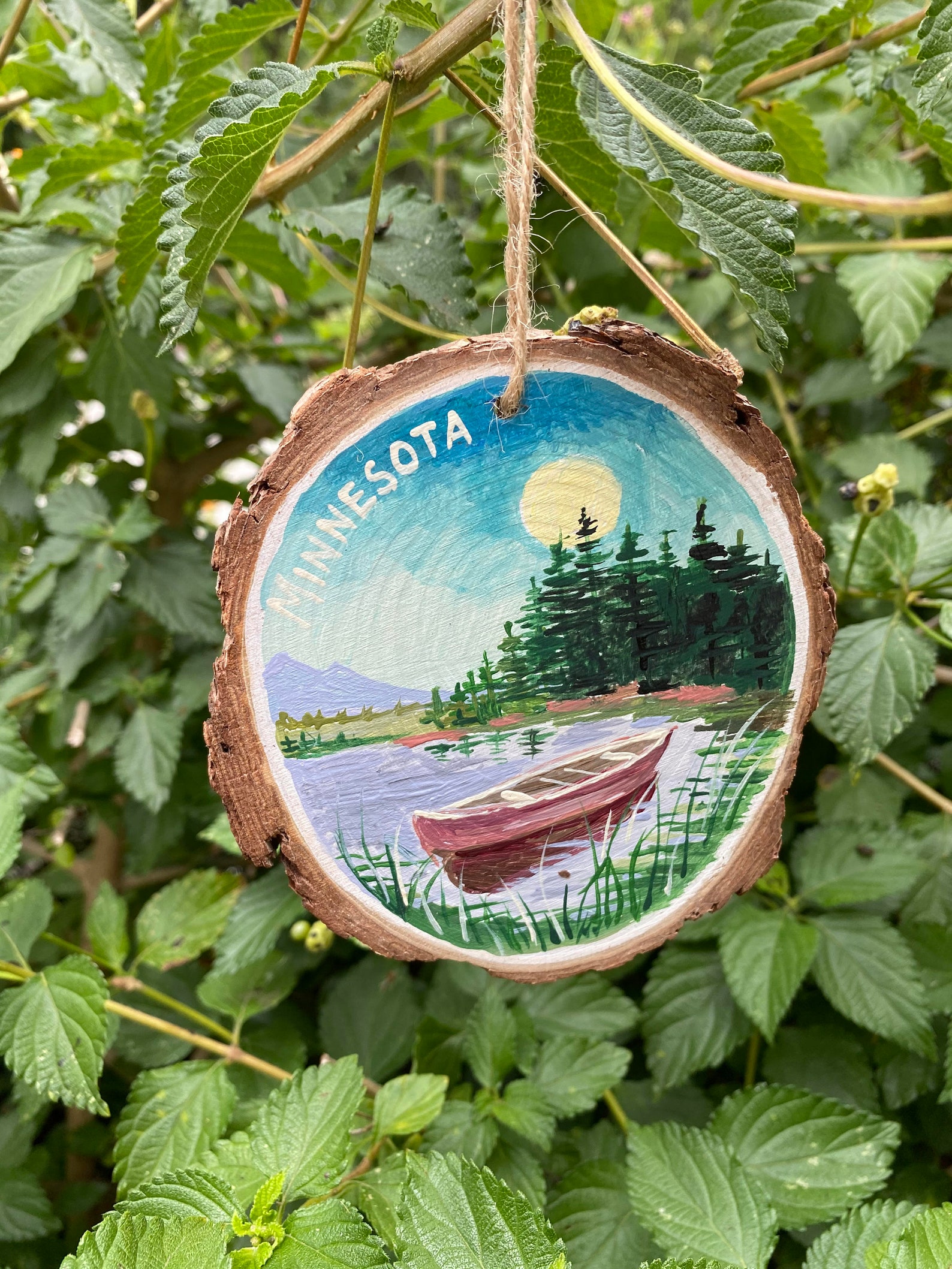 Hand Painted, Minnesota, Craft ,wood Ornament, Amazing Gift, Free ...