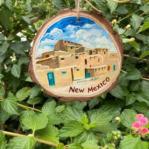 Hand Painted, New Mexico, Craft ,wood Ornament, Amazing Gift, Free ...