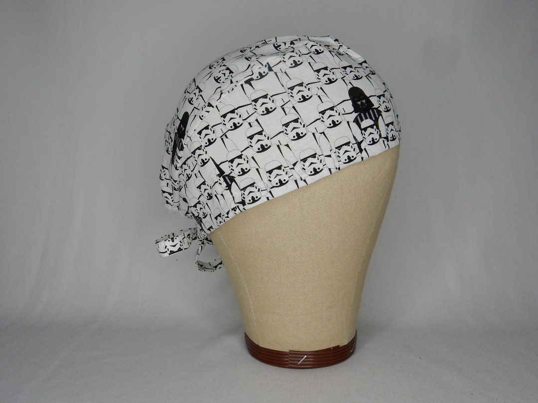 Star Wars Storm Trooper Darth Vader Skull Cap Style Scrub Hat - Etsy