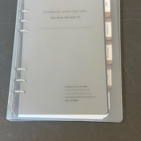 Refillable Password Book - Etsy