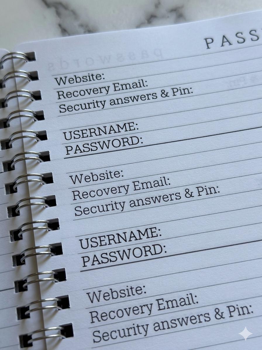 The Discreet A5 Password Notebook - Large Print - Etsy