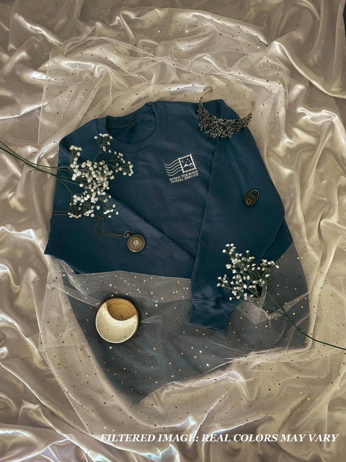 Down the Bond Postal Service Embroidered Crewneck Sweatshirt: ACOTAR ...