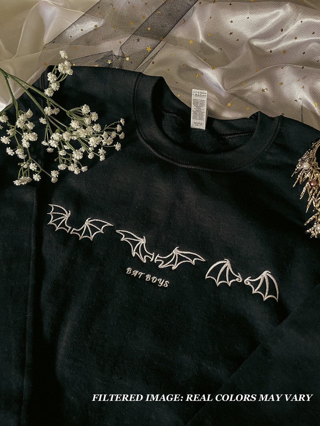 Bat Boys Embroidered Sweatshirt Merch ACOTAR Rhysand, Cassian, Azriel ...