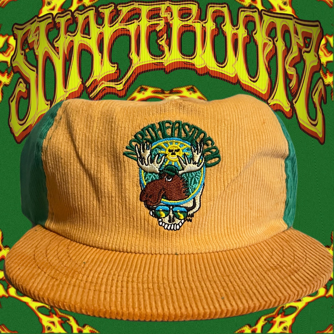 Corduroy 5 Panel Trucker Snapback Hat Color Block Vintage Style ...