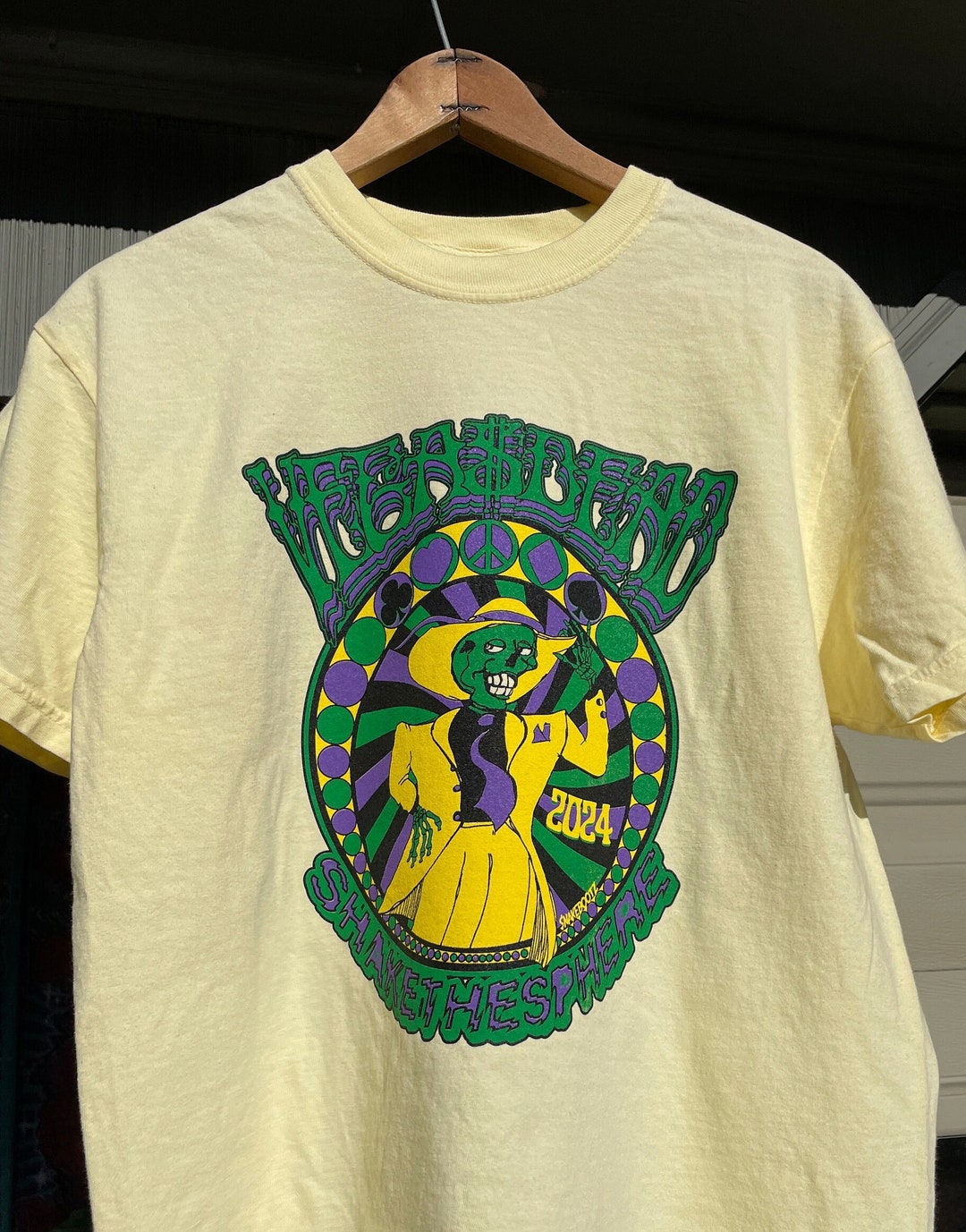 Las Vegas Deadhead T-shirt 2 Sided Print Psychedelic Frog Mushroom ...