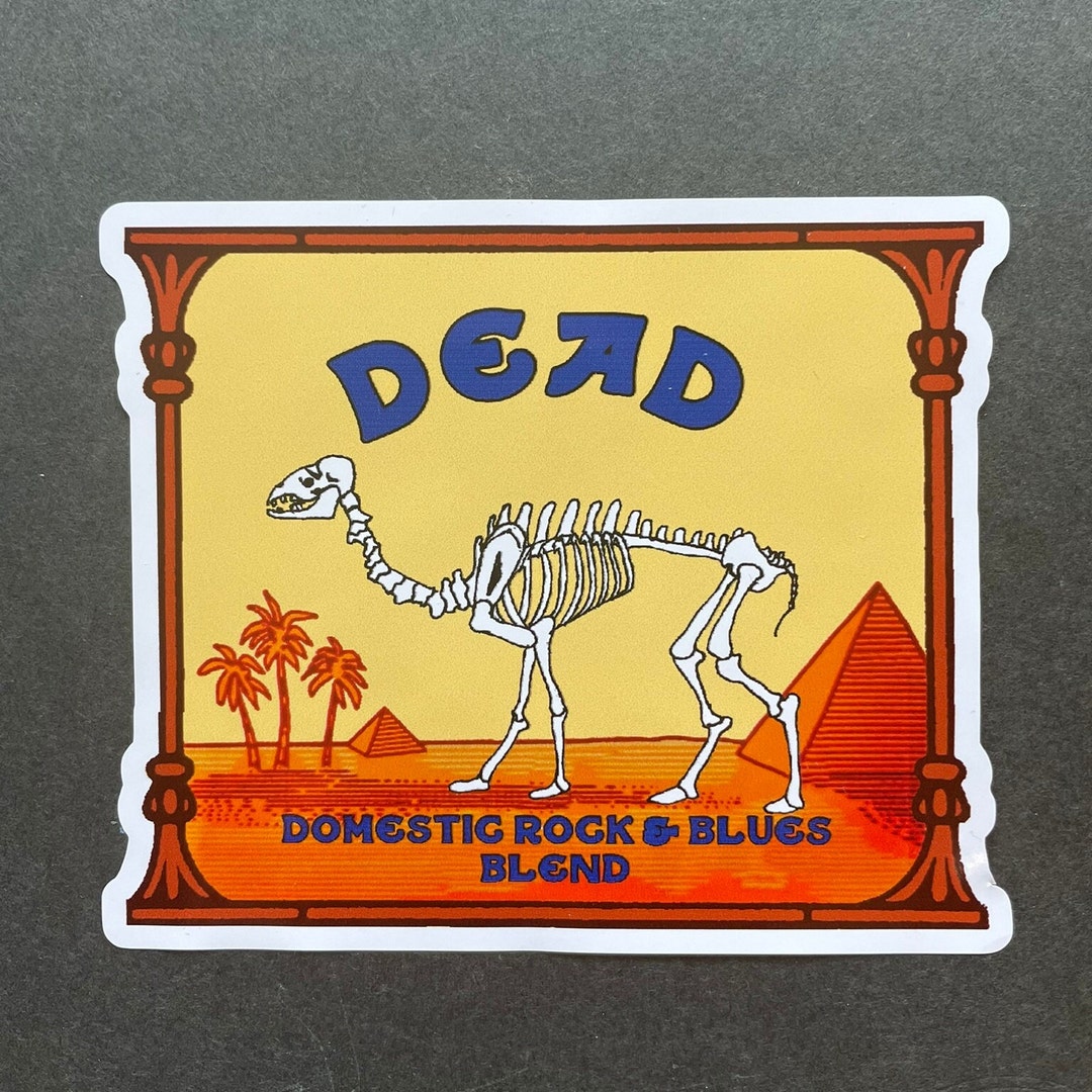 Grateful Dead Sticker Camel 4 Die Cut Skeleton Decal Pyramid Car Laptop ...