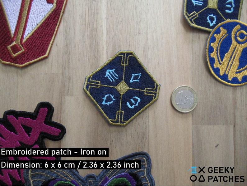 Hexcore - Arcane Patch: Embroidered Iron-on Applique - Etsy