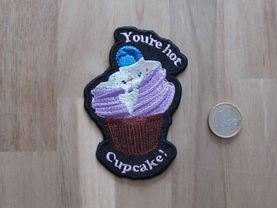 You're Hot Cupcake! - Arcane Patch: Embroidered Iron-on Applique - Etsy ...