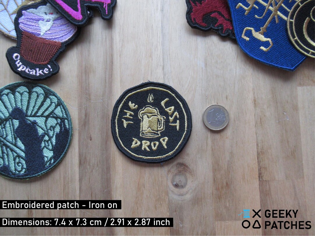 The Last Drop - Arcane Patch: Embroidered Iron-on Applique - Etsy