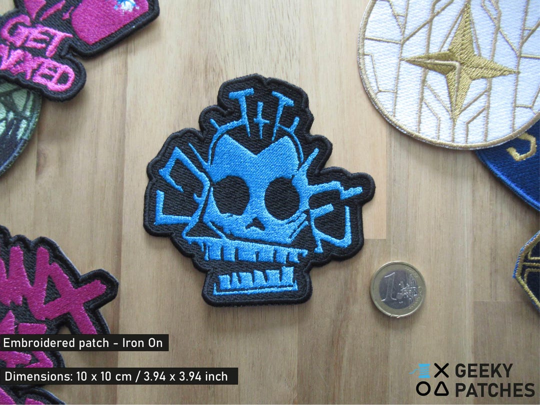 Peint the Town Blue! - Arcane Patch: Embroidered Iron-on Applique - Etsy