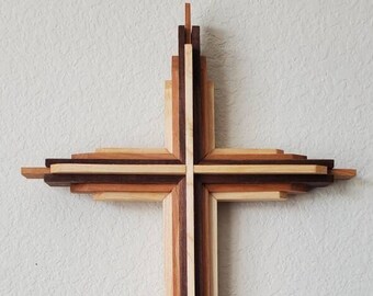Layered Wooden Cross - Etsy
