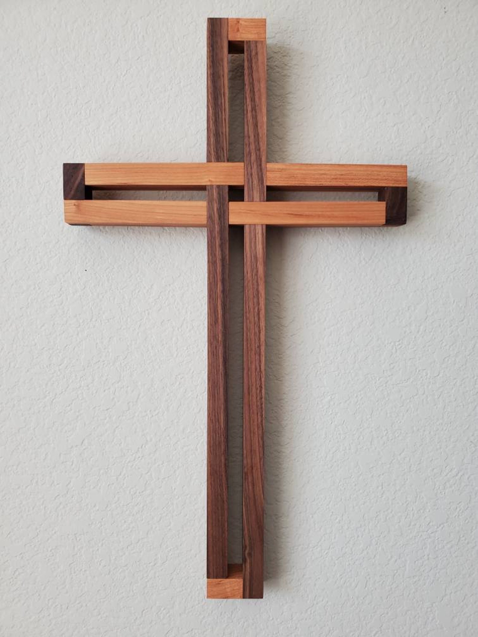 Wooden Eternity Cross - Etsy