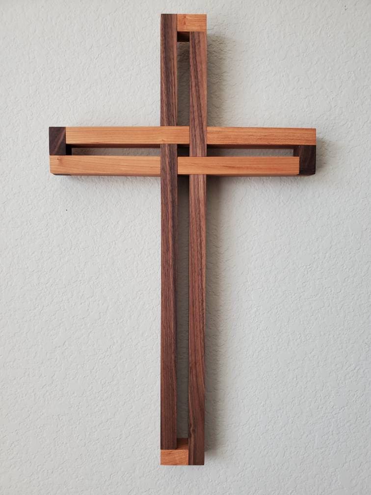 Wooden Eternity Cross - Etsy Canada