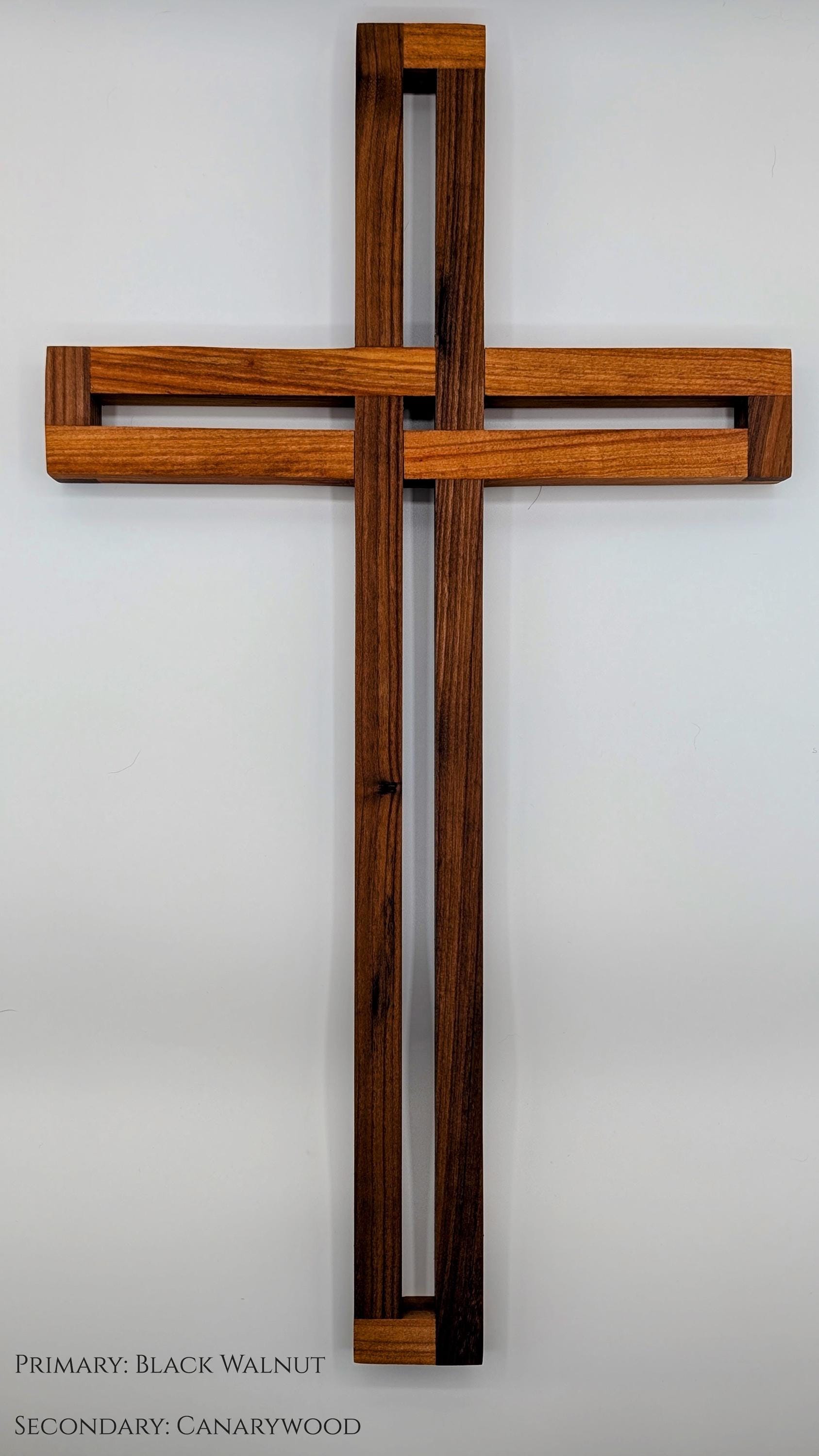 Wooden Eternity Cross - Etsy