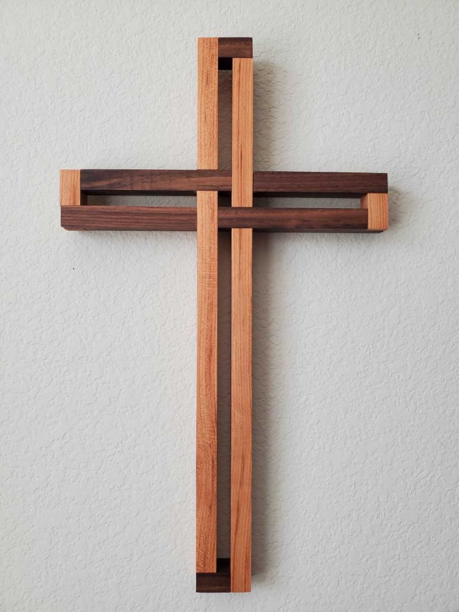 Wooden Eternity Cross - Etsy