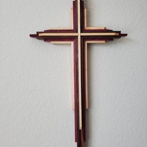 Wooden Layered Cross - Etsy