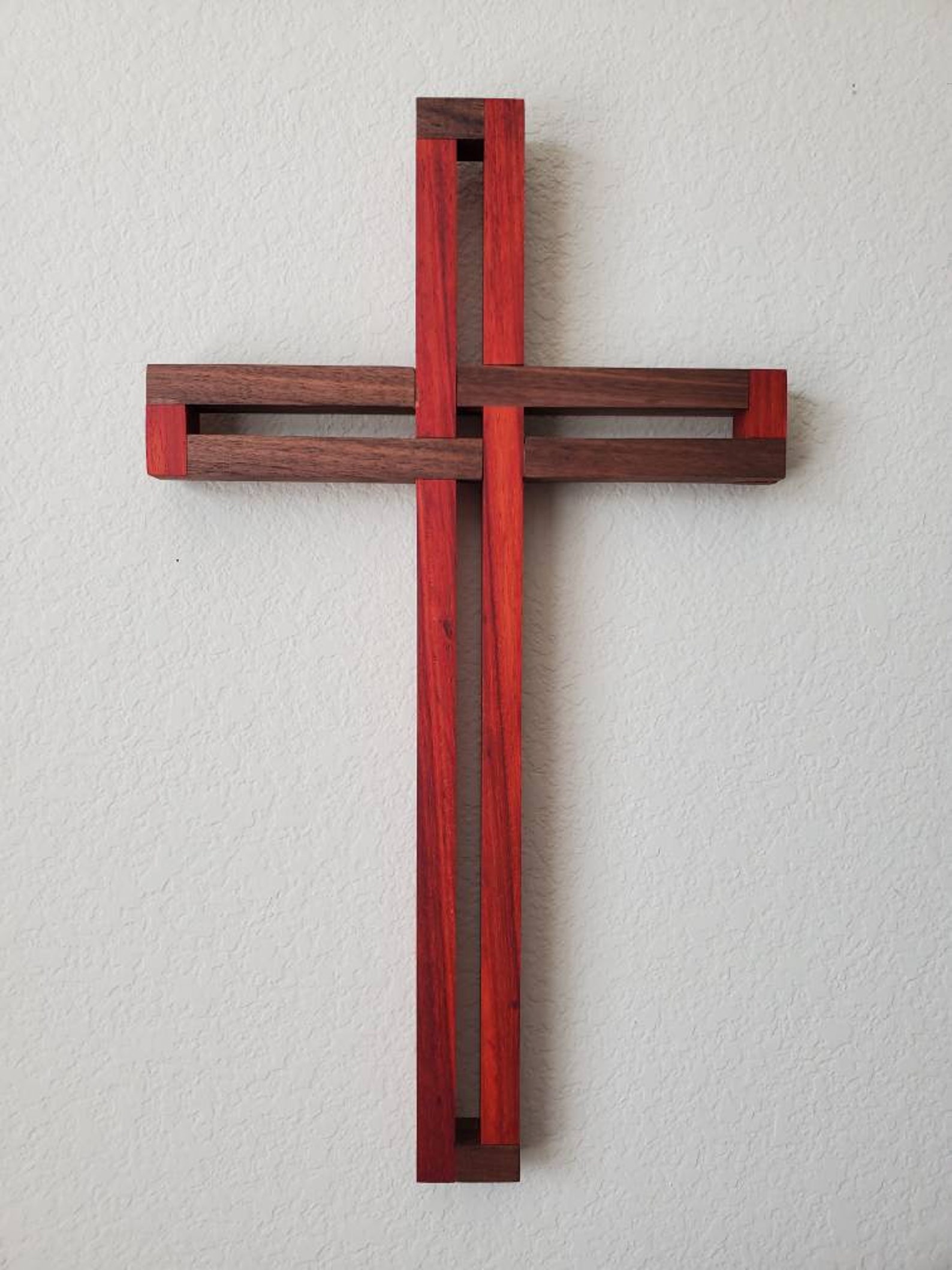 Wooden Eternity Cross - Etsy
