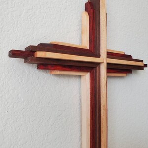 Wooden Layered Cross - Etsy