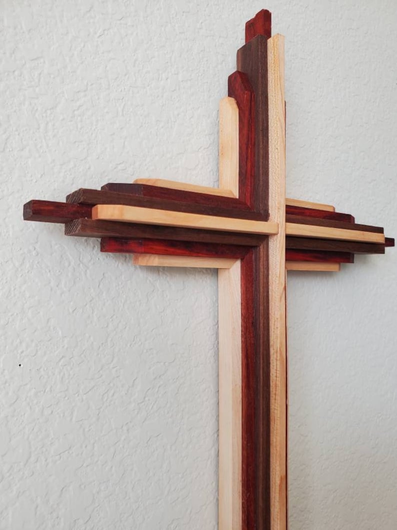 Wooden Layered Cross - Etsy