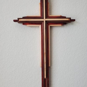 Wooden Layered Cross - Etsy