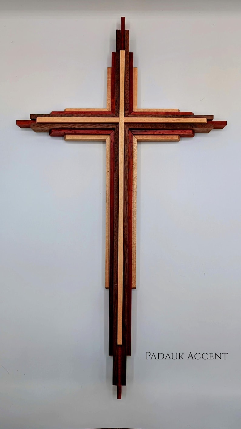 Wooden Layered Cross - Etsy