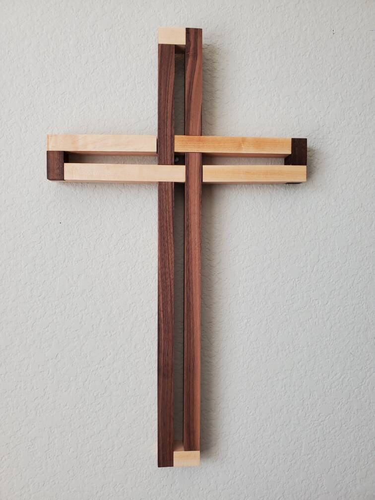 Wooden Eternity Cross - Etsy