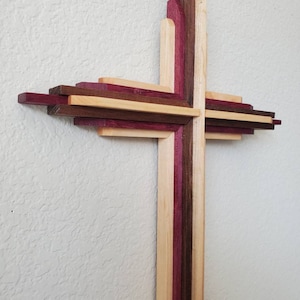 Wooden Layered Cross - Etsy