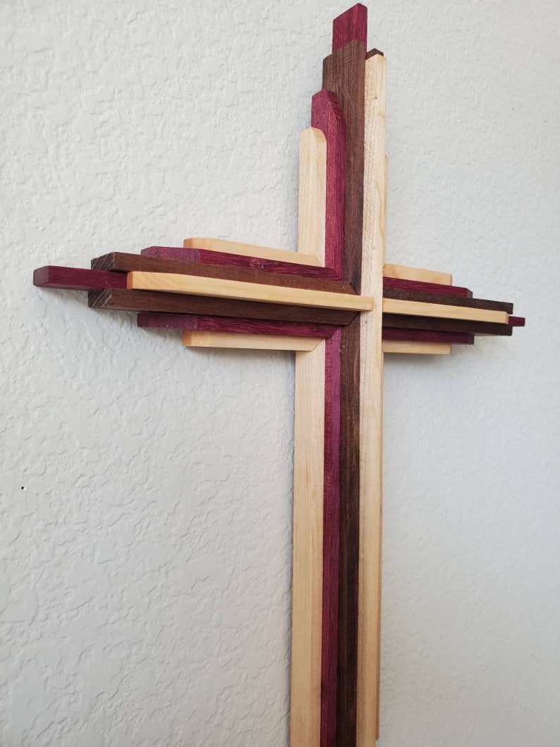 Wooden Layered Cross - Etsy
