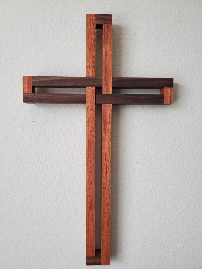 Wooden Eternity Cross - Etsy