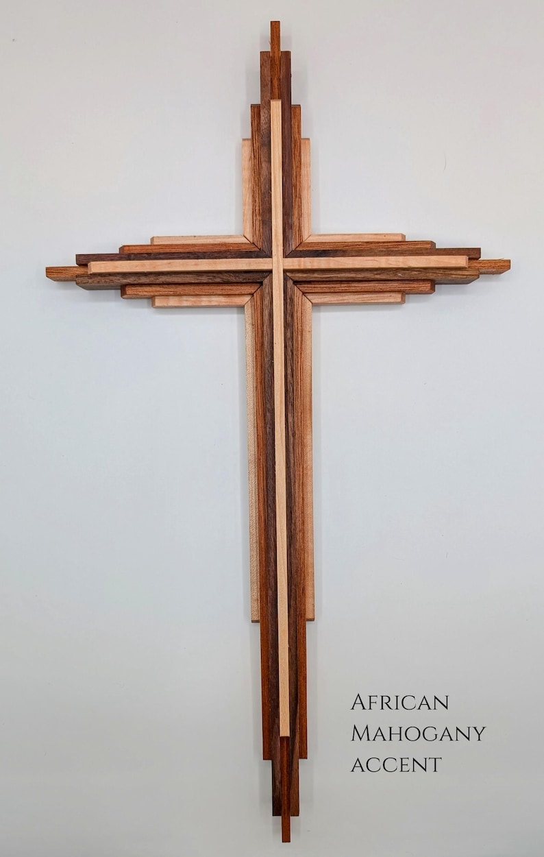 Wooden Layered Cross - Etsy