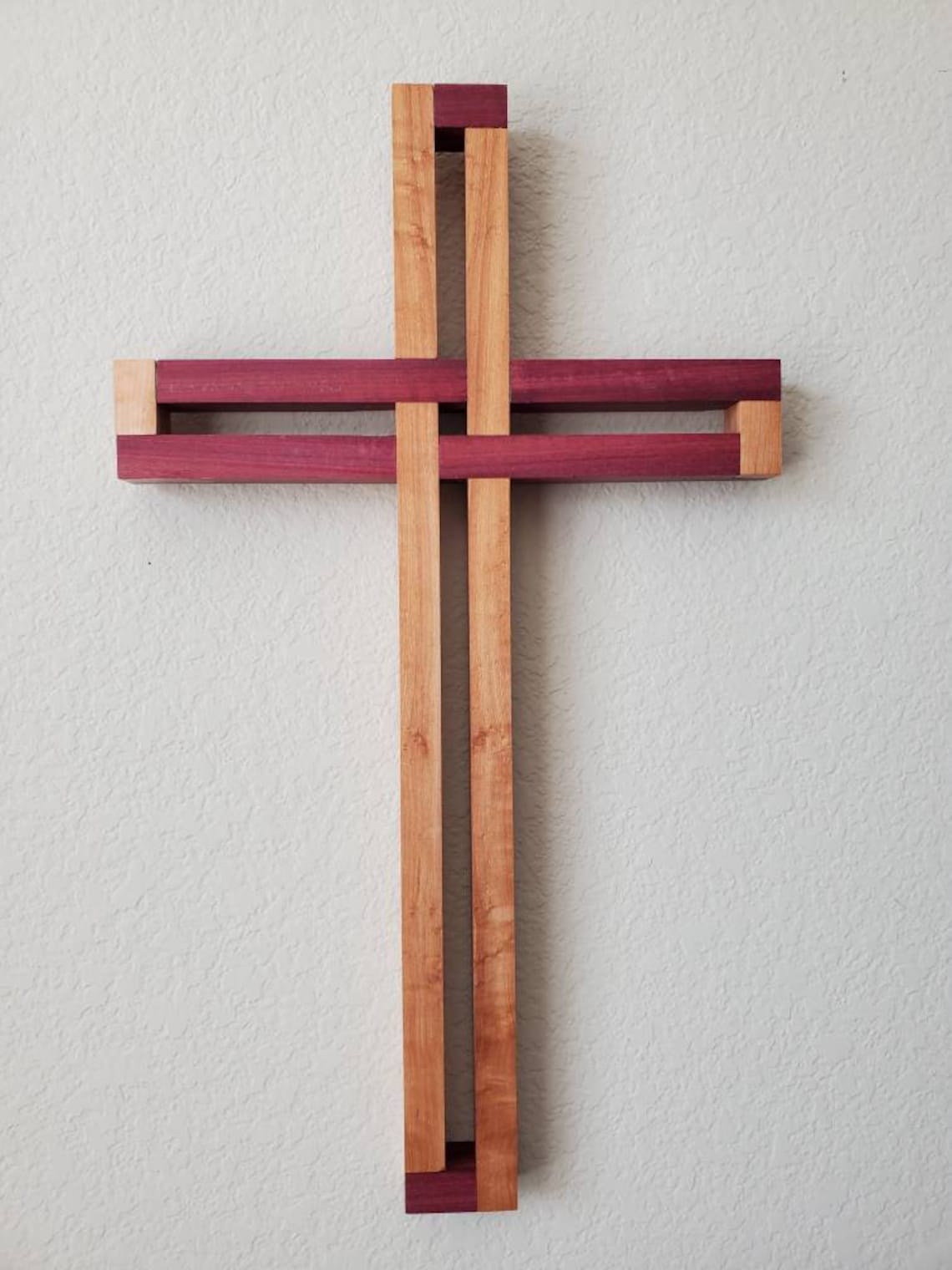 Wooden Eternity Cross - Etsy Canada