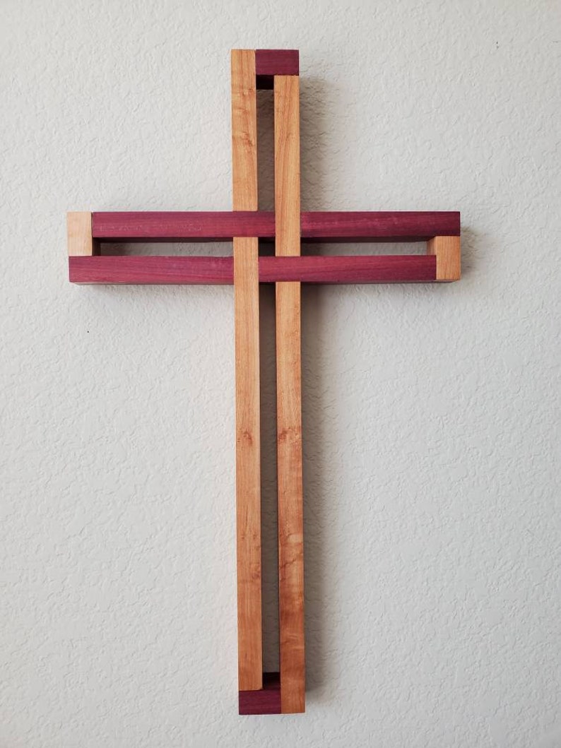 Wooden Eternity Cross - Etsy