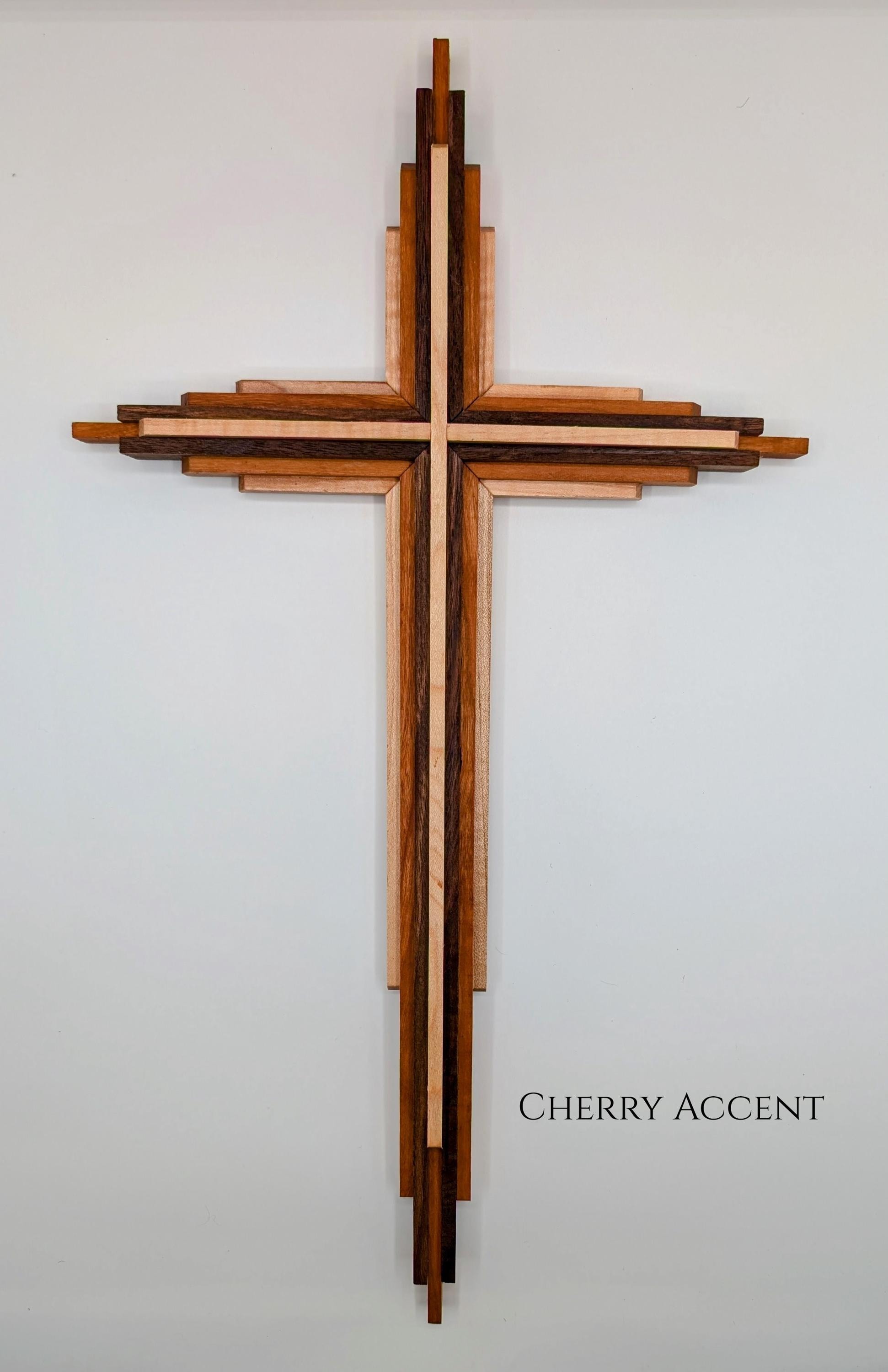Wooden Layered Cross - Etsy