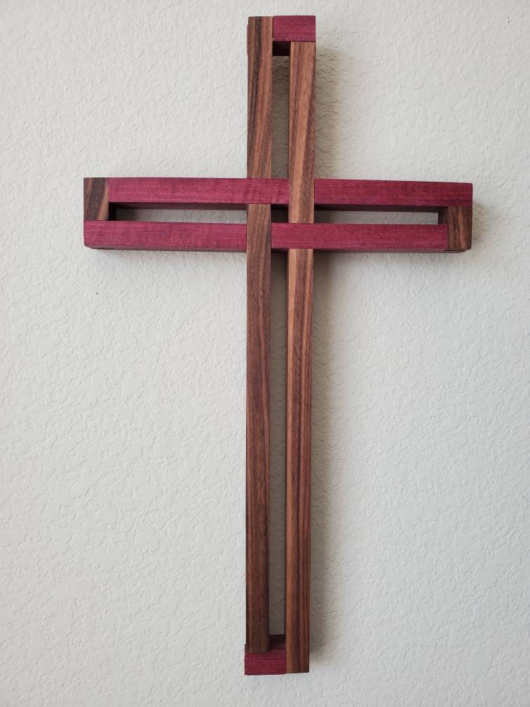 Wooden Eternity Cross - Etsy